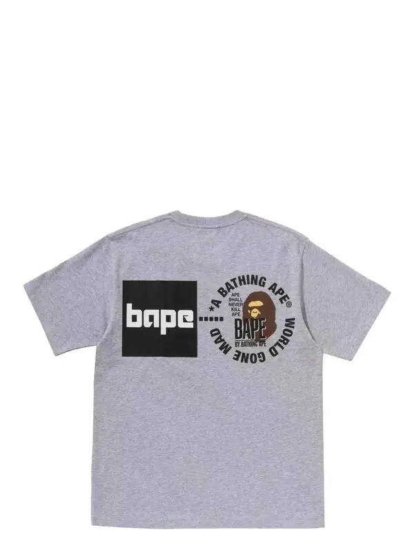 A BATHING APE Logo-print T-shirt - Grey
