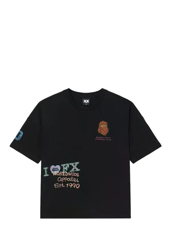 FINGERCROXX Printed T-shirt - Black