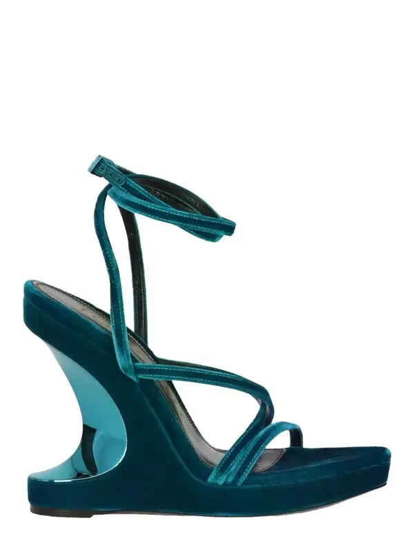 TOM FORD Strappy Wedge Sandals With Buckle Fastening - Blue