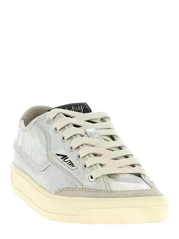 AUTRY Windscape Metallic Suede Windscape Sneakers - Silver
