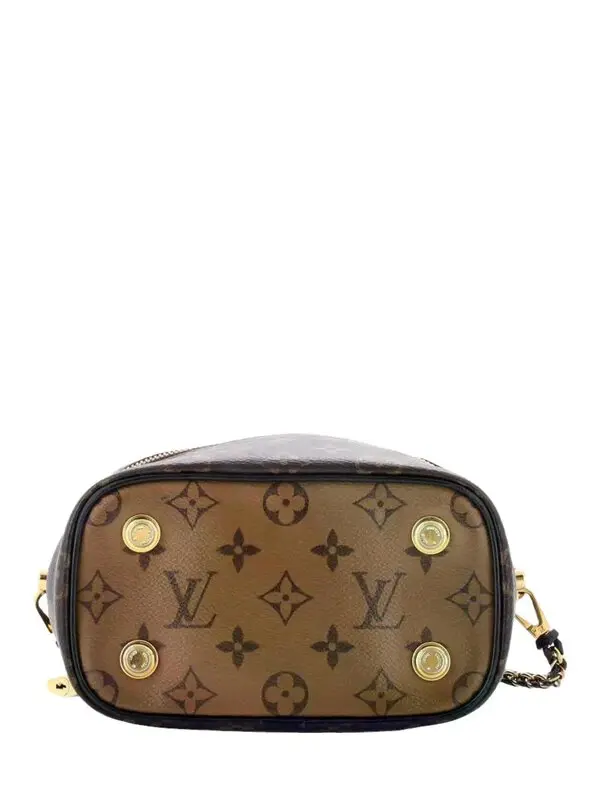 LOUIS VUITTON Reverse Monogram Canvas Pm Satchel - Brown