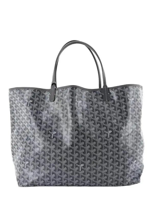 Goyard Saint Louis Reversible Coated Canvas And Printed Canvas Gm Tote Bag - Grey