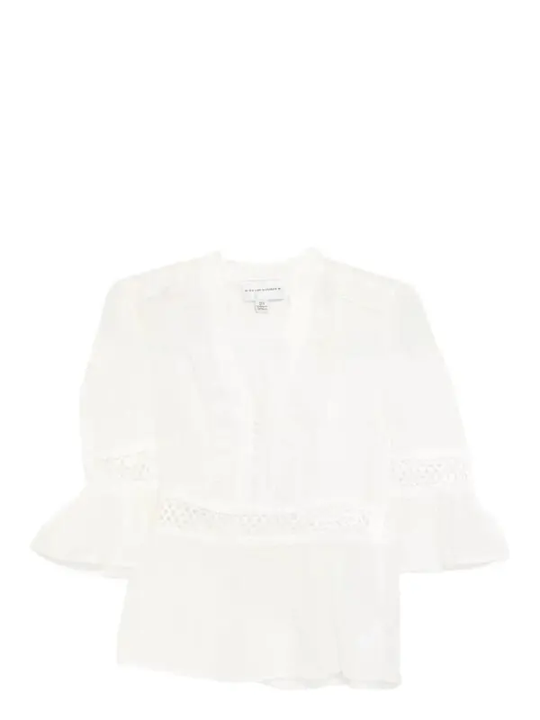 WE ARE KINDRED Peplum-hem Blouse - Neutrals