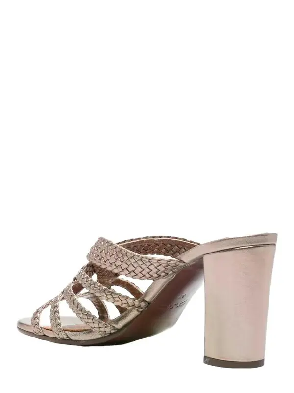 Chie Mihara Woven Block Heel Mules - Neutrals