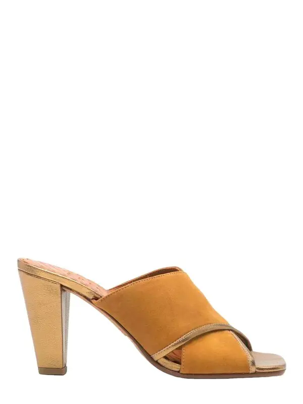 Chie Mihara Criss Cross Mules - Neutrals