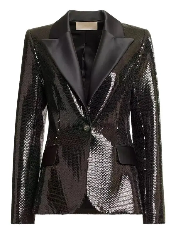Elie Saab Sequin-embellishment Blazer - Black