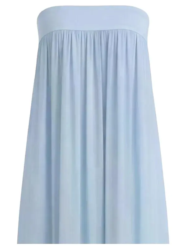 REFORMATION Maribelle Strapless Draped Maxi Dress - Blue