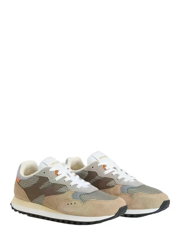 Woolrich Gravel Suede-inserts Lace-up Sneakers - Neutrals
