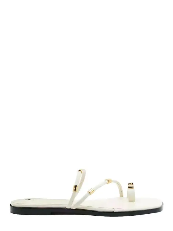 Patrizia Pepe White Gold-tone Hardware Fly Essential Sandals - Neutrals