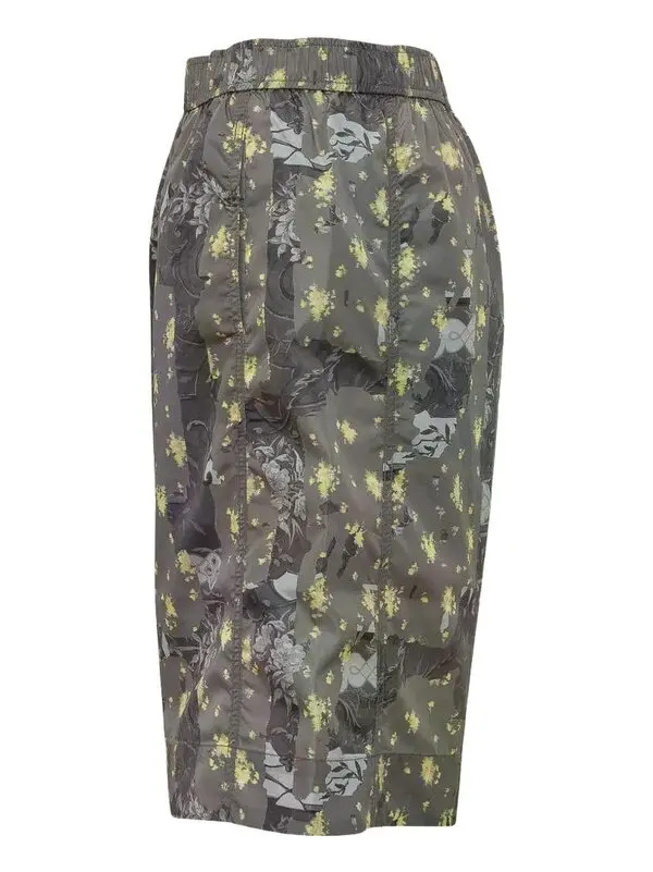 GANNI Printed Shorts - Grey