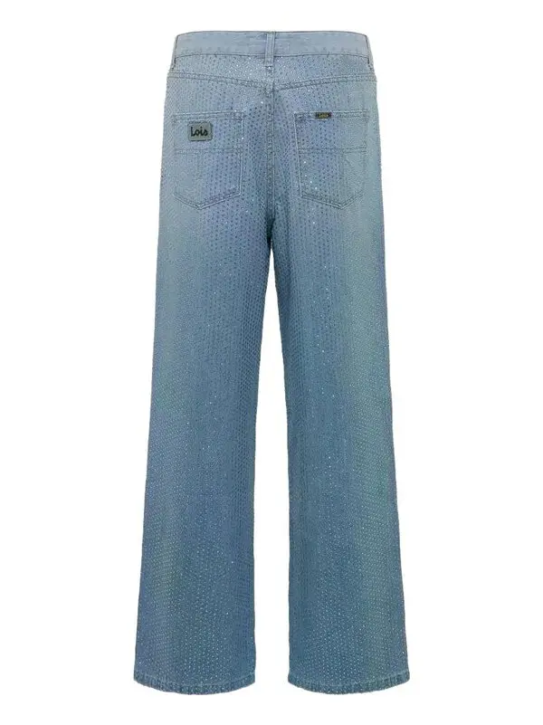 LOIS Dip Dye Crystal Jeans - Blue
