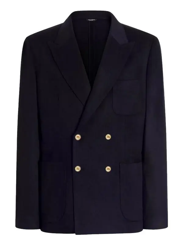 Dolce & Gabbana Buttoned Double-breasted Jacket - Blue
