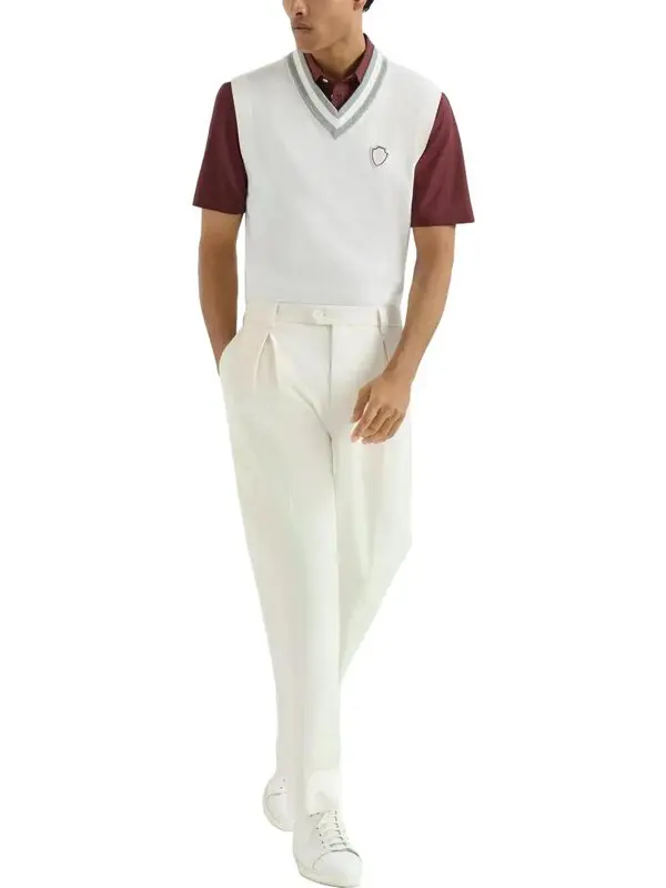 Brunello Cucinelli Logo-detail Polo Shirt - Red
