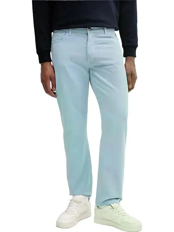 BENETTON Five-pocket Straight Leg Jeans - Blue