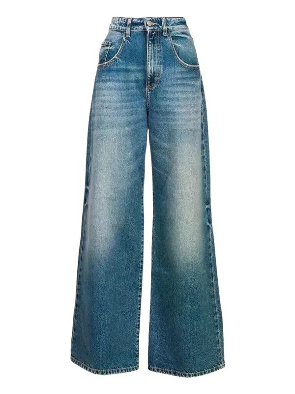 ROSSI Belt Loops Jeans - Blue