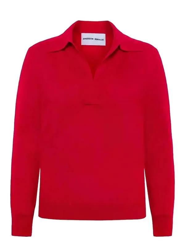 EMERSON RENALDI Long-sleeve Cashmere Sweater - Red