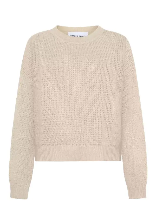 EMERSON RENALDI Open Knit Sweater - Neutrals