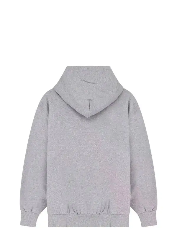 WALK IN PARIS Embroidered Hoodie - Grey