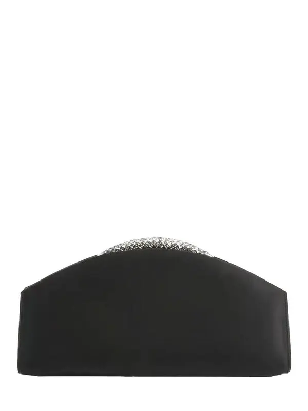 GIUSEPPE ZANOTTI Gz Atena Jewel Accessory Clutch Bag - Black