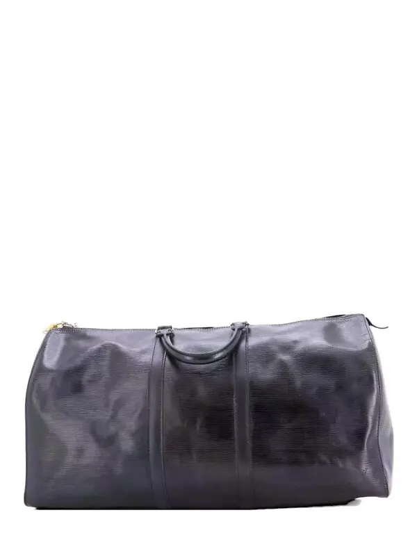 LOUIS VUITTON Keepall Epi Leather Travel Bag - Black