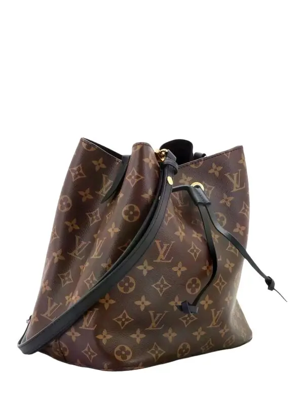 LOUIS VUITTON Neonoe Handbag Monogram Canvas With Leather Mm Bucket Bag - Brown