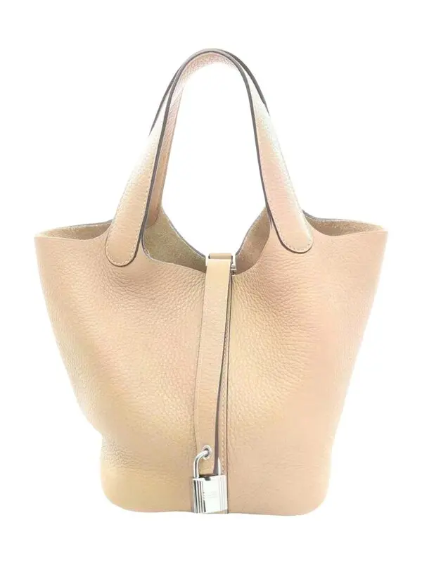 Hermès Clemence Picotin Lock 18 Handbag - Neutrals