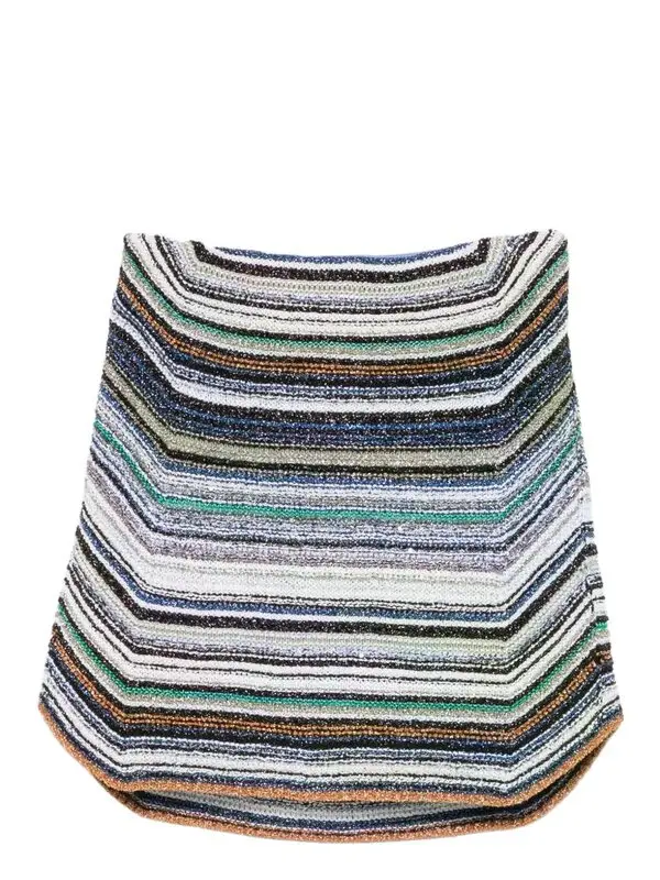 Missoni Striped Mini Skirt - Blue