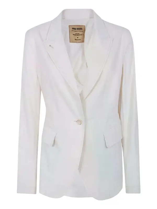 UMA WANG Oversized Double-breasted Blazer - Neutrals