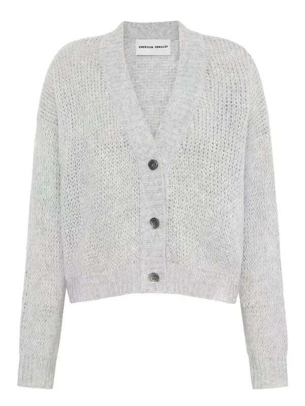 EMERSON RENALDI Buttoned V-neck Cardigan - Grey