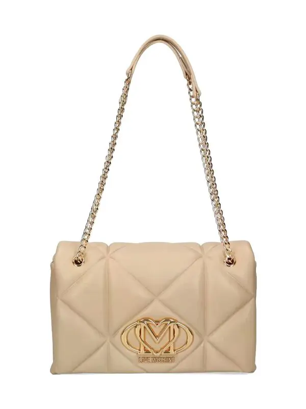 Moschino Quilted Chain-strap Shoulder Bag - Neutrals