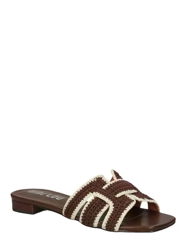 BIBI LOU Holly Woven-strap Sandals - Brown