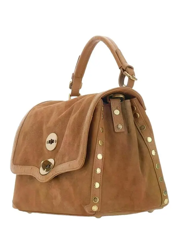 ZANELLATO Postina Studded Satchel Bag - Neutrals