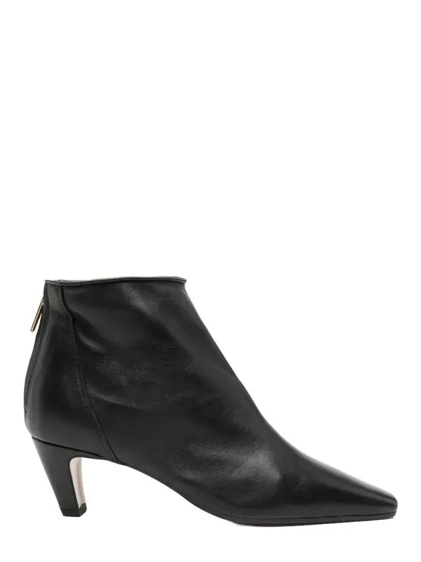 BIANCADI Zip-fastening Square Toe Boots - Black