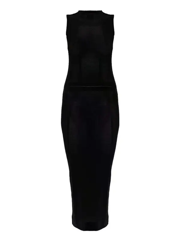 Issey Miyake Sleeveless Midi Dress - Black