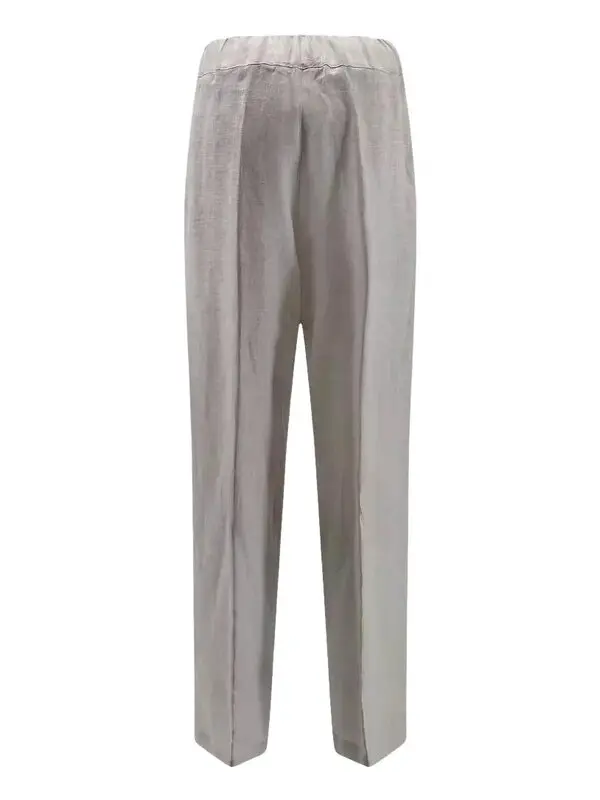 SEMICOUTURE Elasticated Waistband Pocket Trousers - Grey