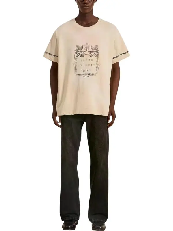 FOUND Printed Short-sleeve T-shirt - Neutrals