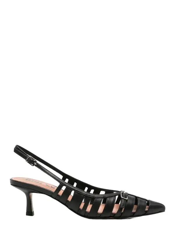 BIBI LOU Leather Slingback Pumps - Black