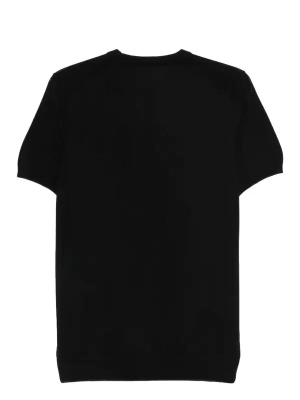 DIKTAT Fine-knit T-shirt - Black