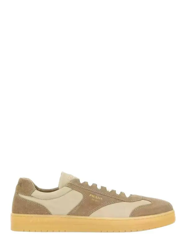 Prada Panelled Sneakers - Neutrals