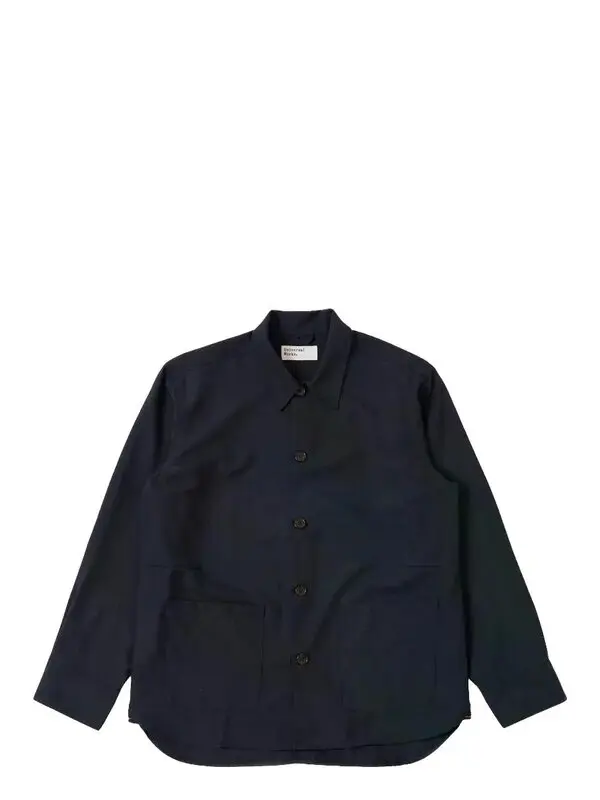 Universal Works Travail Pocket Cotton Overshirt - Blue