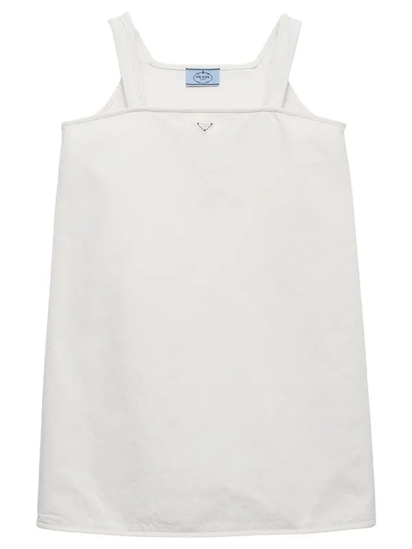 Prada Denim Mini Dress - White