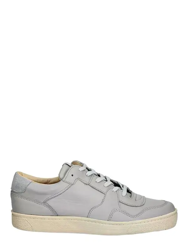 Novesta Panelled Leather Sneakers - Grey