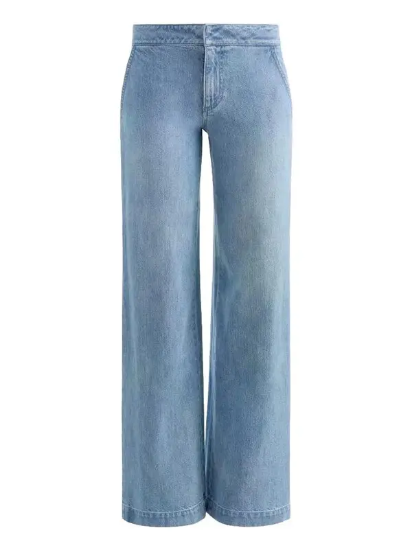 Alice + Olivia Xander Stripe Jeans - Blue