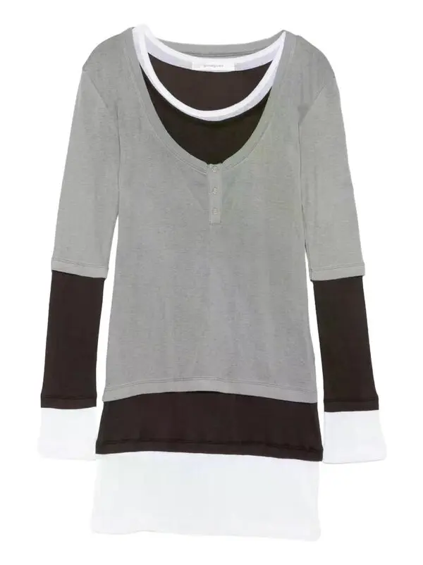 Gimaguas Gemma Layered-effect Mini Dress - Grey
