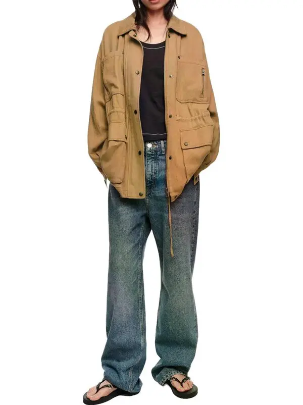 Bimba Y Lola Patch-pocket Jacket - Neutrals