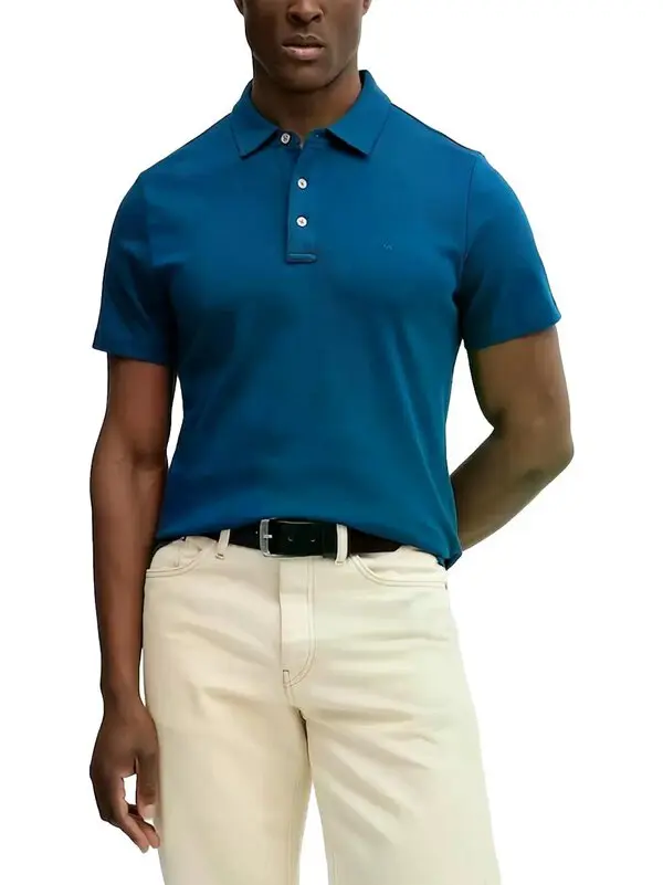 Michael Kors Buttoned Polo Shirt - Blue