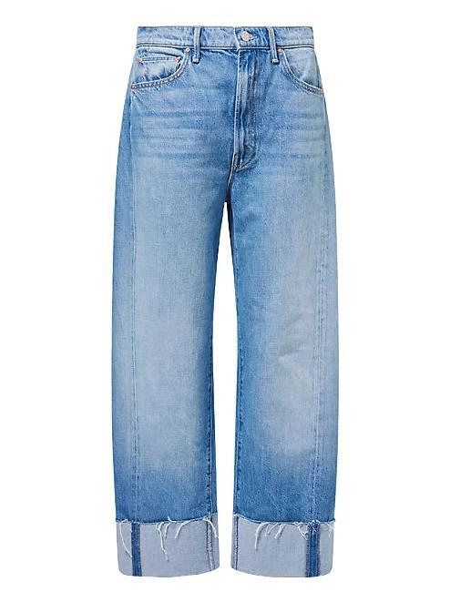 MOTHER The Halfpipe Ankle Cuff Barrel-leg Denim Jeans - Last Bite