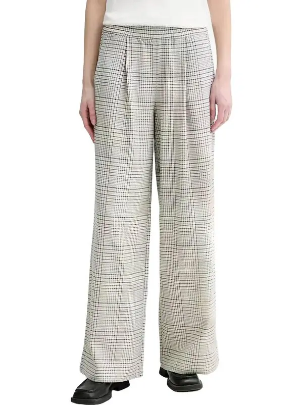 Marc O'polo Checked Pleated Trousers - Neutrals