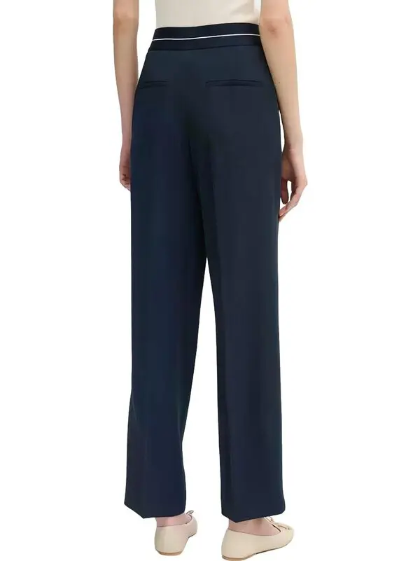 JOOP! Logo Waistband Straight Leg Trousers - Blue