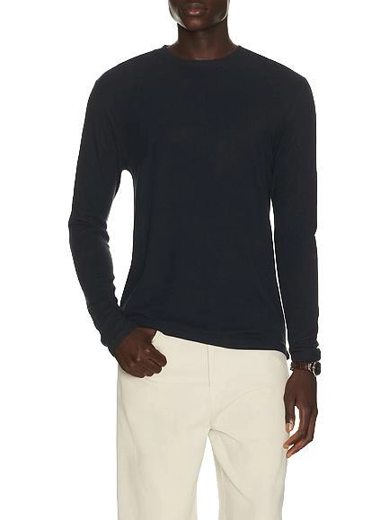 Nn07 Clive Waffle Knit Tee 3323 - Navy Blue